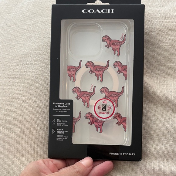 Coach | Cell Phones & Accessories | Coach Pink Dinosaur Iphone 5 Pro ...
